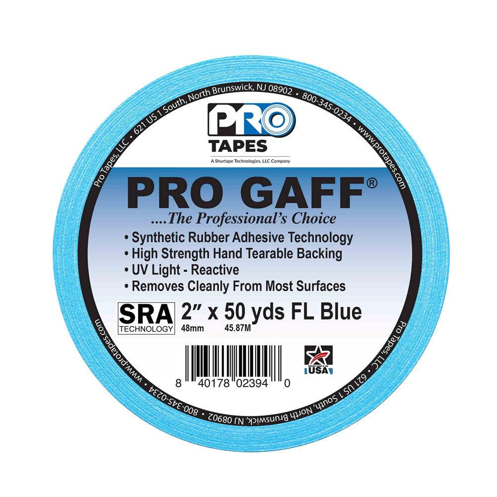Pro Tapes Gaff 2x50yds FL Blue Cloth Tape – Toy World Inc
