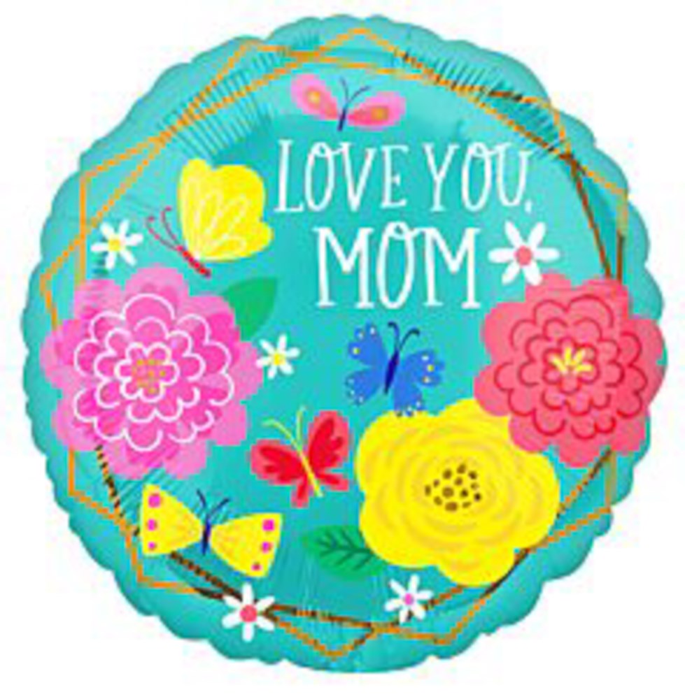 Anagram Happy Mother's Day I Love You Mom Pretty Flowers And Butterfli ...