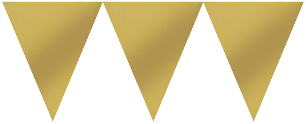 Pennant Paper Banner - Gold – Toy World Inc