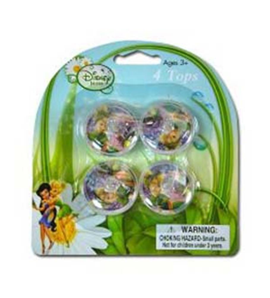 Tinkerbell Mini Spinning Top 4ct – Toy World Inc