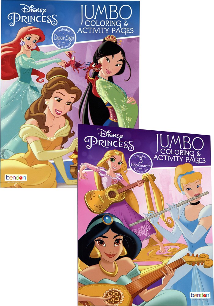 Disney Princess 80pg Coloring Book 2 Asstd. – Toy World Inc