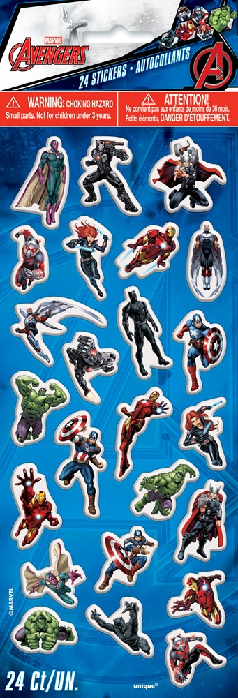 Avengers Puffy Sticker Sheet – Toy World Inc