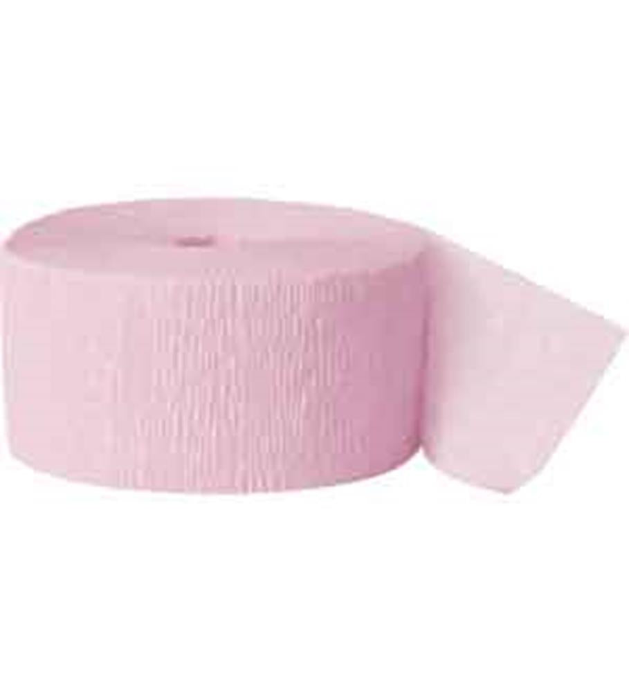 Pastel Pink Crepe Streamer, 81 ft – Toy World Inc