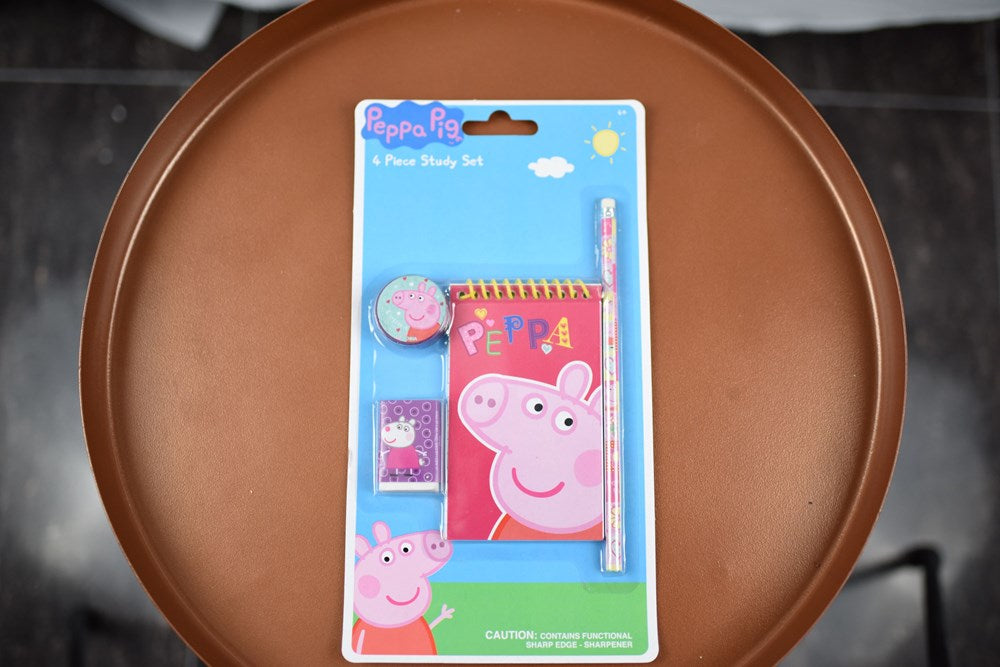 Peppa Pig Study Kit 4pc 11.2x6x.50 – Toy World Inc