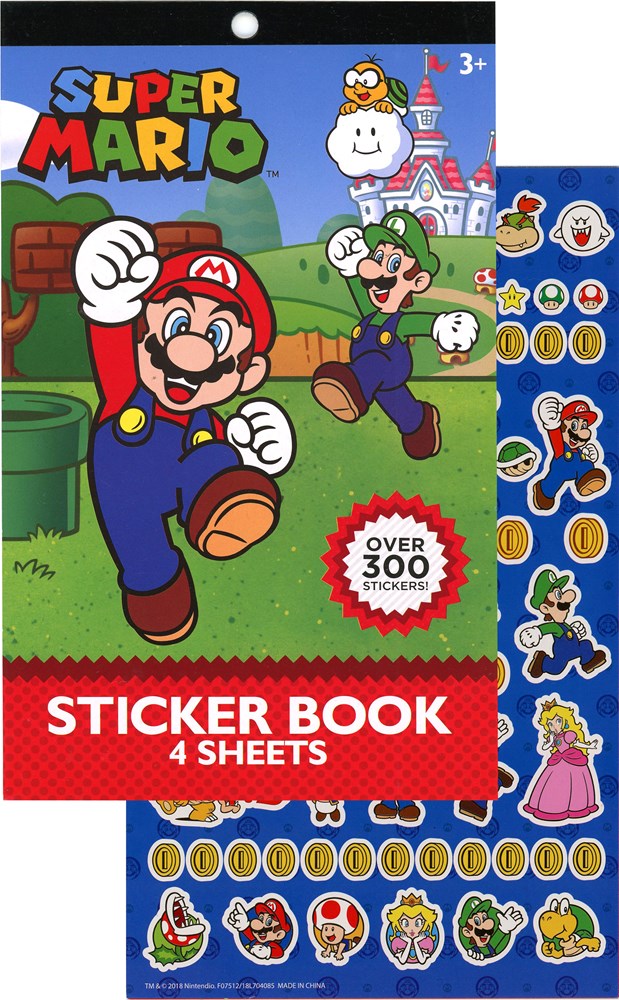 Mario Brothers Sticker Set – Toy World Inc