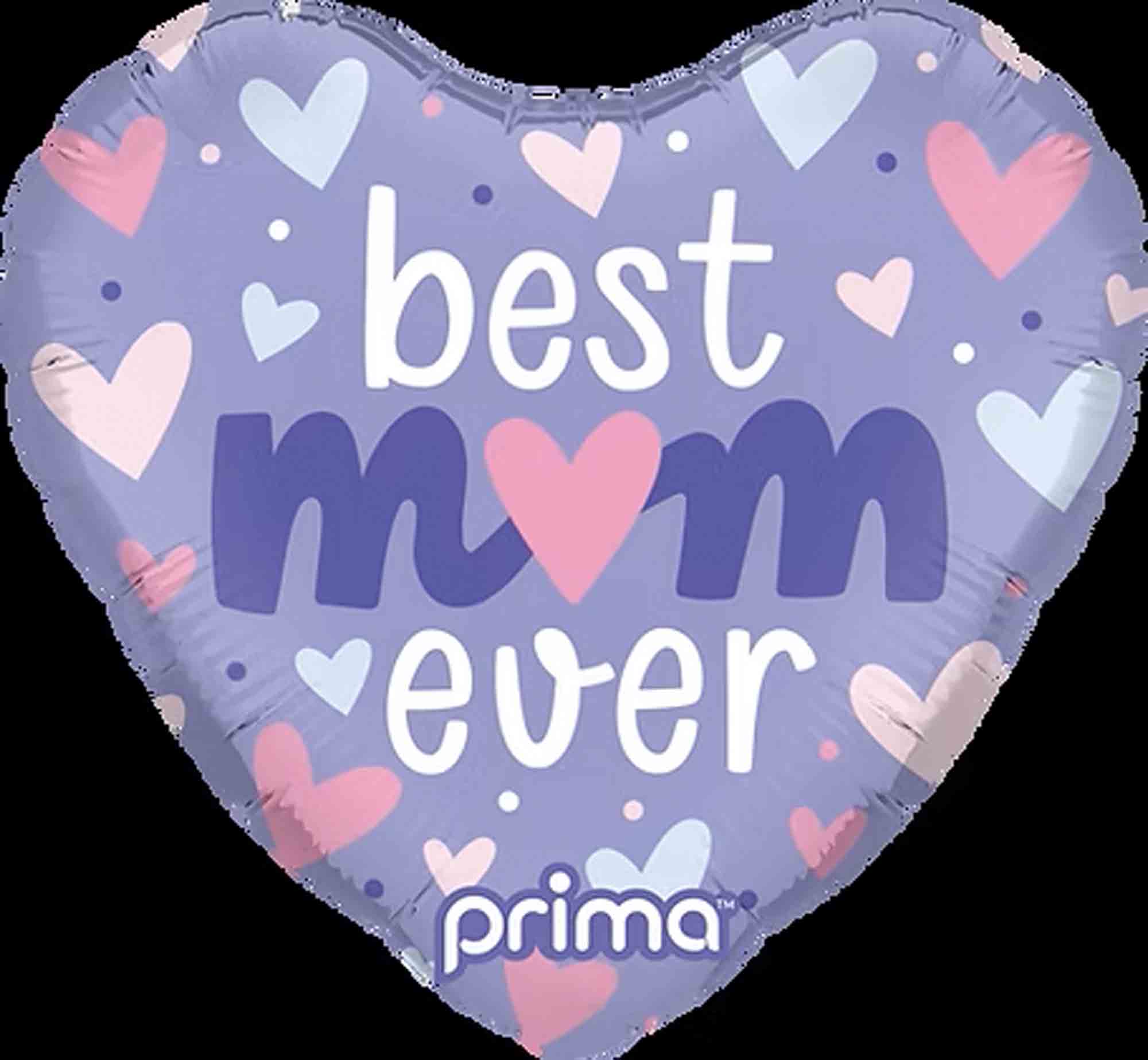 Prima 9 inch Heart Best Mom Ever Pastel Hearts 6ct – Toy World Inc