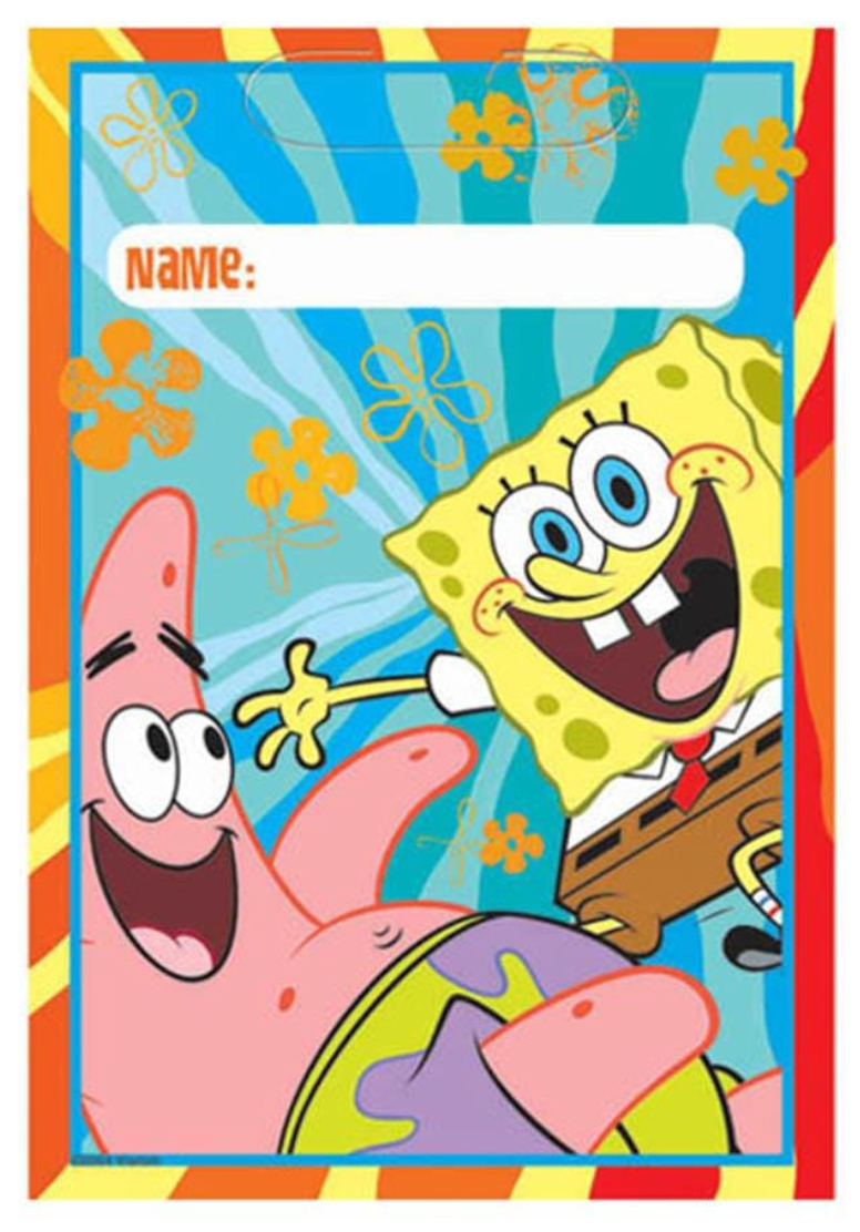 SpongeBob Squarepants Loot Bags – Toy World Inc