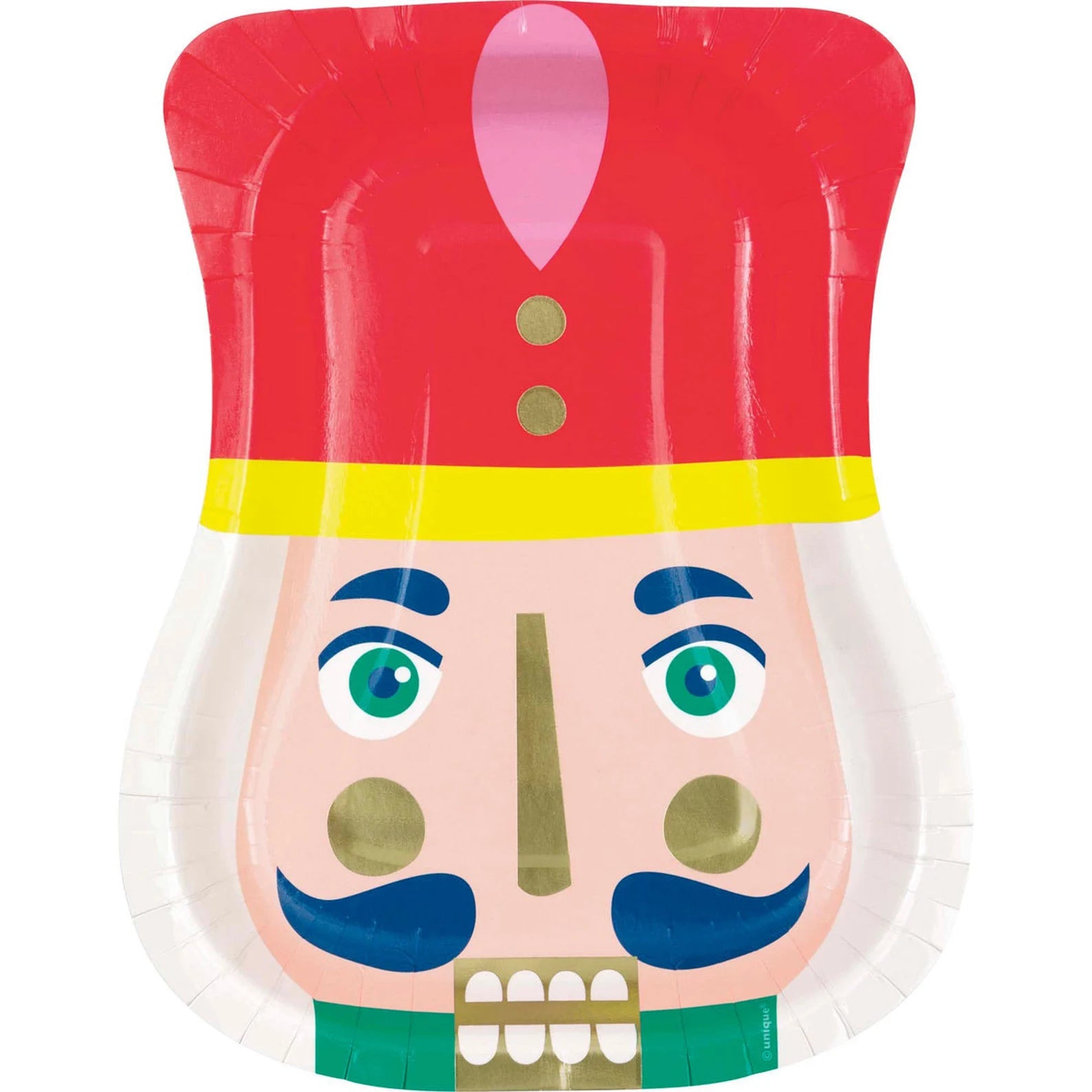 Vibrant Christmas Nutcracker Shape Plate 8ct – Toy World Inc