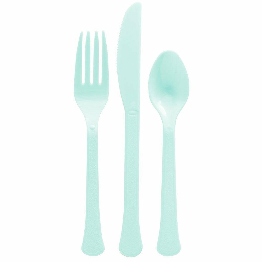 Assorted Heavy Weight Cutlery Robins Egg Blue 80ct – Toy World Inc