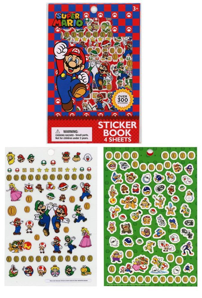 Mario Sticker Book With Puffy Stickers 4 Sheet 5.5x.10x8.25 – Toy World Inc